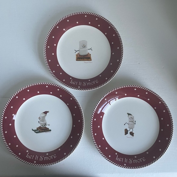 Nikko Ceramics | Dining | Nikko Original Smores Let Is Smore Plates 3 ...